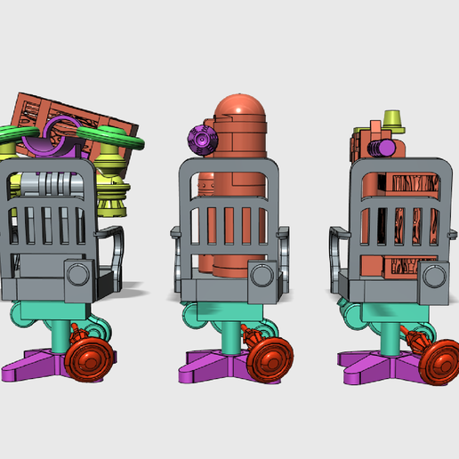 🎲 SECURITY TURRETS X3・ 3D File for ・Cults