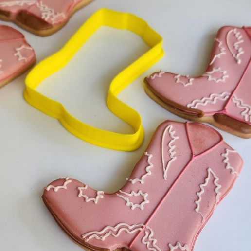 🤠 Western Boot cookie cutter・ STL File for 3D printing・Cults