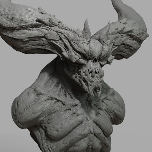 👹 Demon・ STL File for 3D printing・Cults