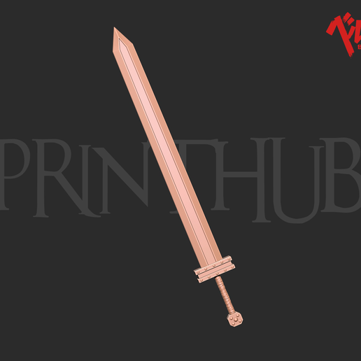 🦅 Guts Hawk Raider sword from berserk・ STL File for 3D printing・Cults
