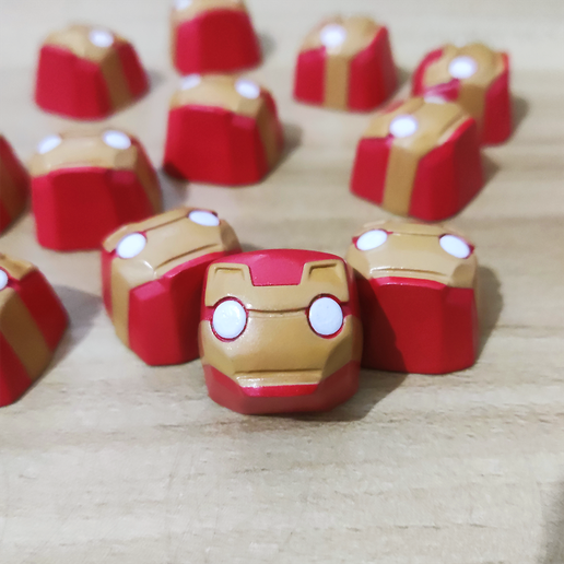 👨 Iron man keycap for Mechanical Keyboard with Cherry MX Stem・Free STL ...