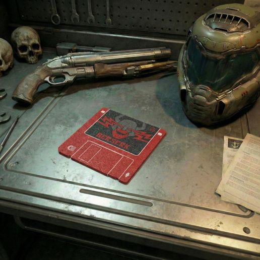 💾 Doom Eternal Floppy Disk 13 - 3D Printed Collectable / Desk Decor ...