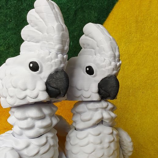 🦜 Cockatoo Articulated Figure・ STL File for 3D printing・Cults