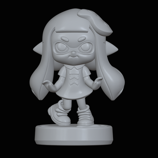👧 Splatoon 3 Inkling Girl - Chibi Style Fan Art 3D Print Model・ STL ...