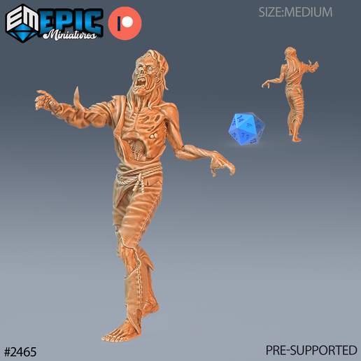 🧟 Rotting Zombie Male ‧ DnD Miniature ‧ Tabletop Miniatures ‧ Gaming ...