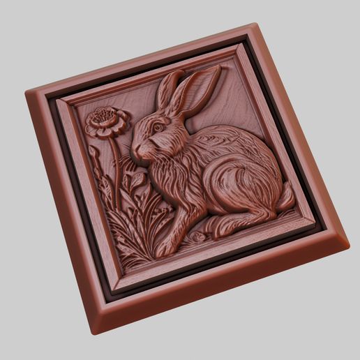 🐇 Rabbit Animal 3D Model for CNC Router Laser & 3D Printer・ 3D File for ...