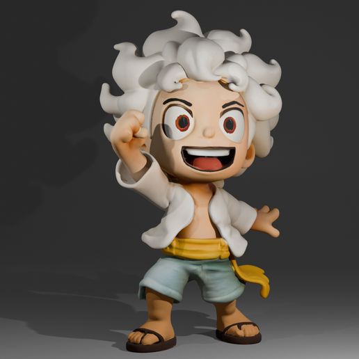 ⚙️ Luffy Gear 5 Chibi・ STL File for 3D printing・Cults