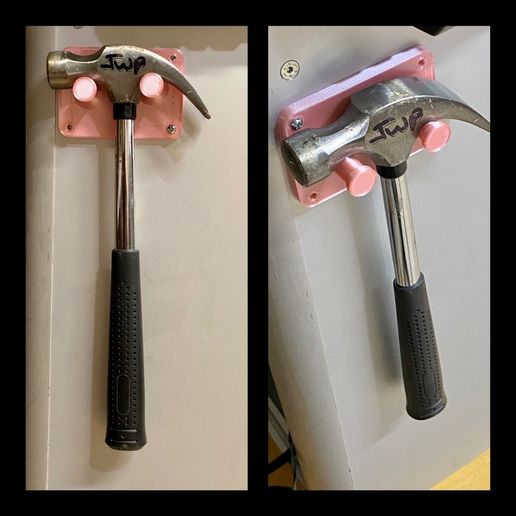 🔨 Hammer holder - wall mounted・Free 3D File for ・Cults