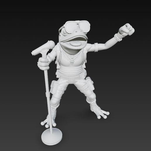 🐸 Tactical Frog Rockstar Urban Wild Sound Warrior 3D Print Model・ STL ...