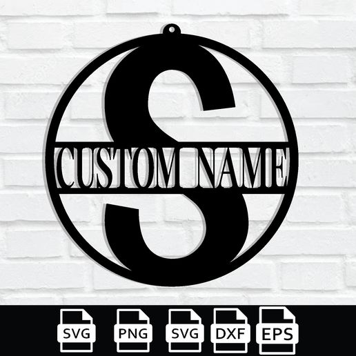 3D file Custom Monogram Metal sign 🏢 ・Model to download and 3D print・Cults