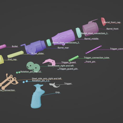 ⭐ Outlaw Star - Starwind's Caster gun・ 3D File for 3D printing・Cults