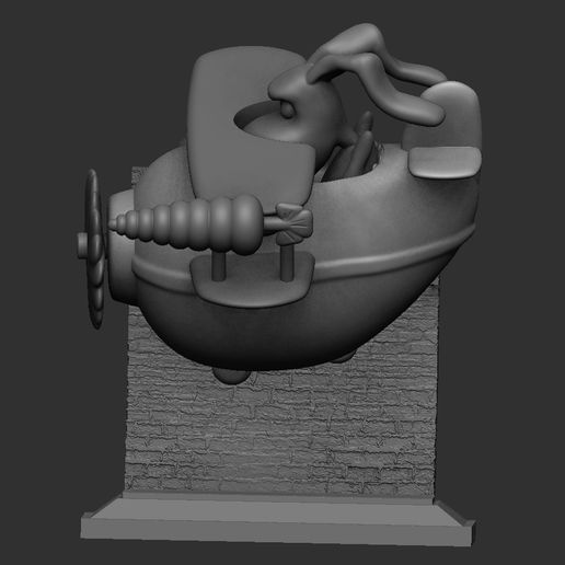 3D file GROMIT DIORAMA 🐕 ・3D print object to download・Cults