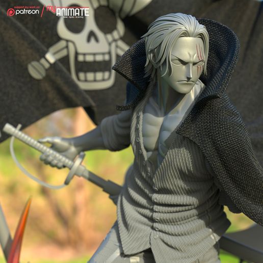💬 SHANKS - 3D PRINTABLE FIGURE・ 3D File for ・Cults