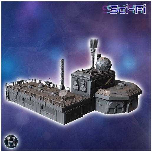 🔮 Futuristic complex with multiple interconnected structures and ...
