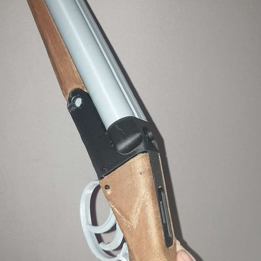 3D printed Airsoft Double Barrel Shotgun • made with Ender 5・Cults