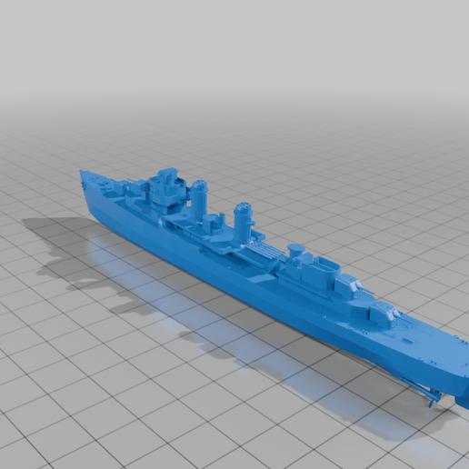 🥶 Fletcher Class Destroyer (Cold War)・Free 3D File for ・Cults
