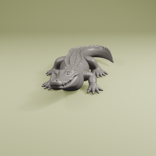 🐊 Cute Crocodile STL - Stylized Alligator 3D Model for Printing・ STL ...