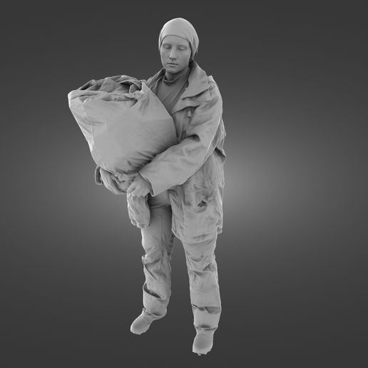 ♀️ Female workers 2・ STL File for 3D printing・Cults