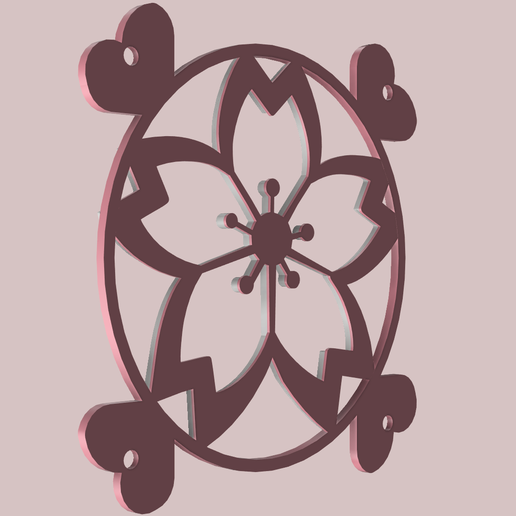 💐 Sakura Flower - 120mm PC Fan Grill・ STL File for 3D printing・Cults