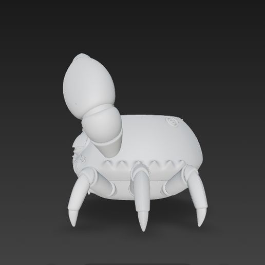🦀 Steampunk Grumpy Crab Planter – 3D Printable Organizer・ STL File for ...