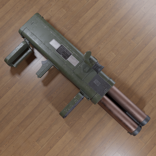 🔫 M202A1 Flash Rocket-Launcher ( Prop-Gun ) 1/1 Size・ STL File for 3D ...