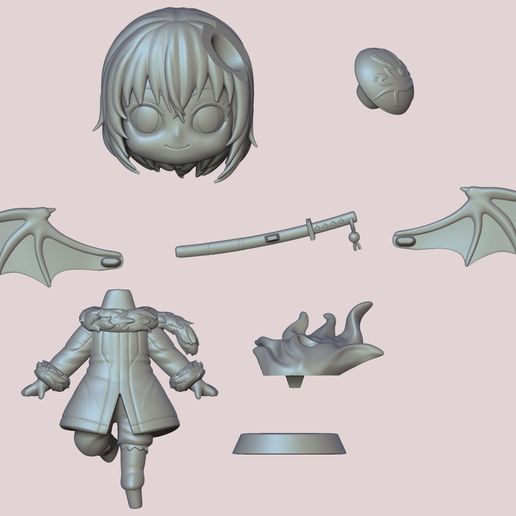 3D file RIMURU TEMPEST chibi - TENSEI SHITARA SLIME DATTA KEN stl 3d ...