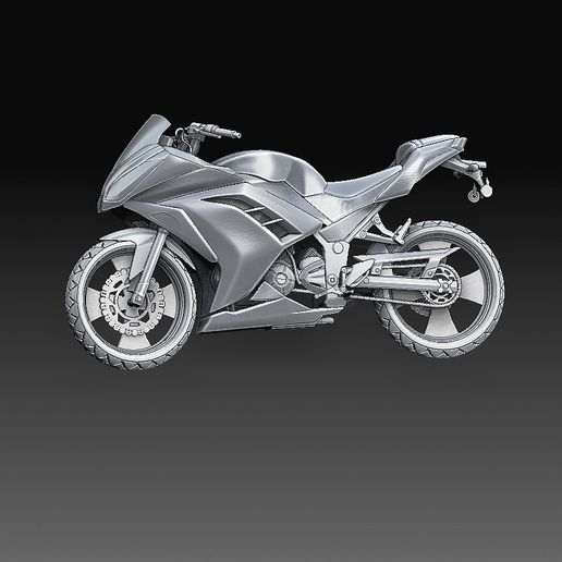 🏍️ Motorcycle 2・Free STL File for ・Cults