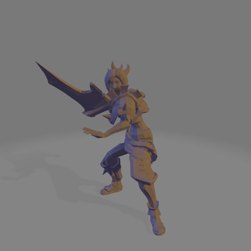 🦸 RIVEN FIGURE・ STL File for ・Cults