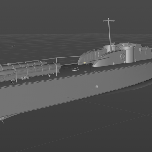 🛥️ 3D model of the US PT-6 torpedo boat・ OBJ File for 3D printing・Cults