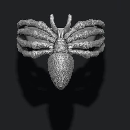3D file Spider ring 3D print model 🕷️ ・3D print model to download・Cults