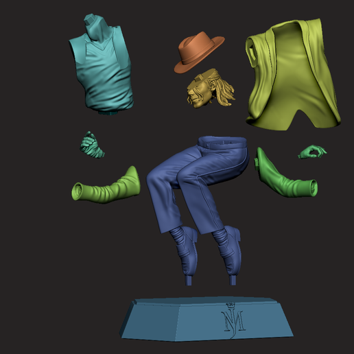 🕺 Michael Jackson Toe Stand dance move statue・ STL File for 3D printing ...