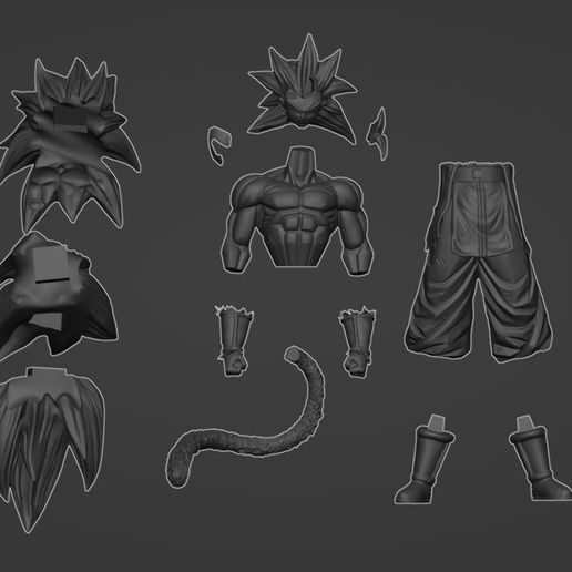 🌹 Goku Black Mastered SSJ3 Rose v2・ 3D File for 3D printing・Cults