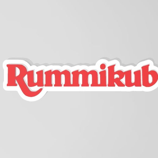 🏢 RUMMIKUB LOGO・ STL File for ・Cults
