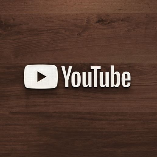 🤓 YouTube Logo Wall Mount Decor 3D Printable Sign・ 3D File for 3D ...