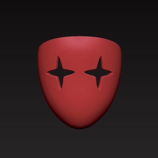⭐ Red Star Mask・ STL File for 3D printing・Cults