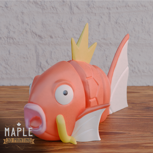 🐉 Articulated Flexi Magikarp - Updated Design!・ STL File for 3D ...
