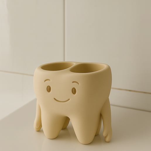 🦷 Tooth Buddy Set – Cute Toothbrush & Toothpaste Holders (2 Designs ...