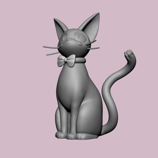 🐱 Adorable Cartoon Cat Figurine – STL File for 3D Printing・ STL File ...