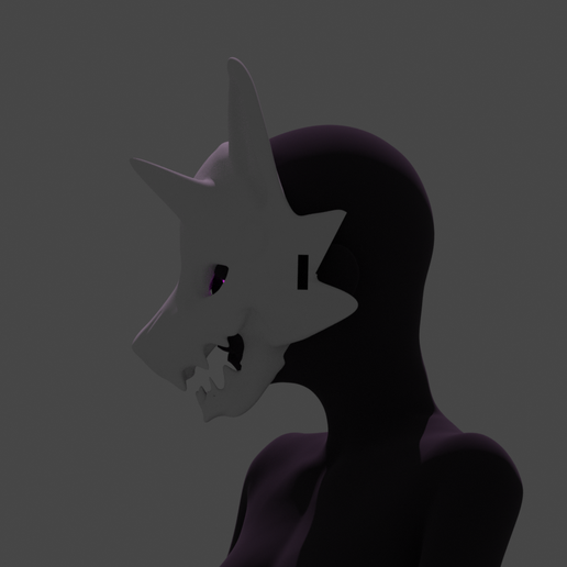 🐺 wolf demon mask・ STL File for 3D printing・Cults