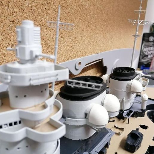 STL file German Battleship Detail Set 1:200 🚢 ・3D printing design to ...