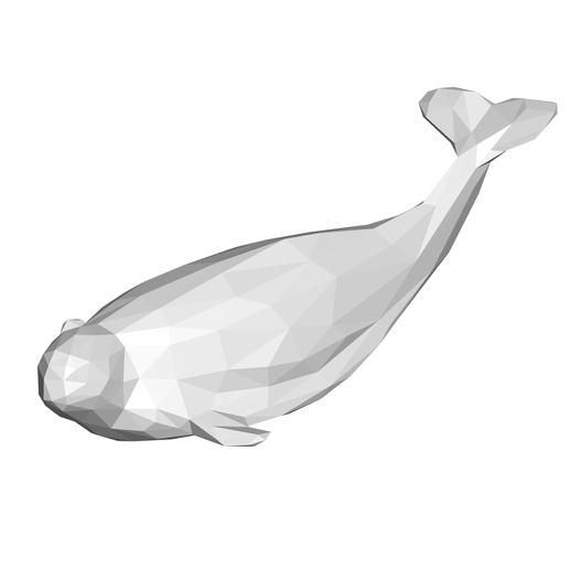 STL file beluga low-poly 🐳 ・3D printer model to download・Cults
