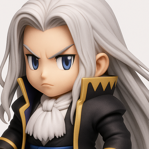 🦸 setzer final fantasy vi・ STL File for 3D printing・Cults