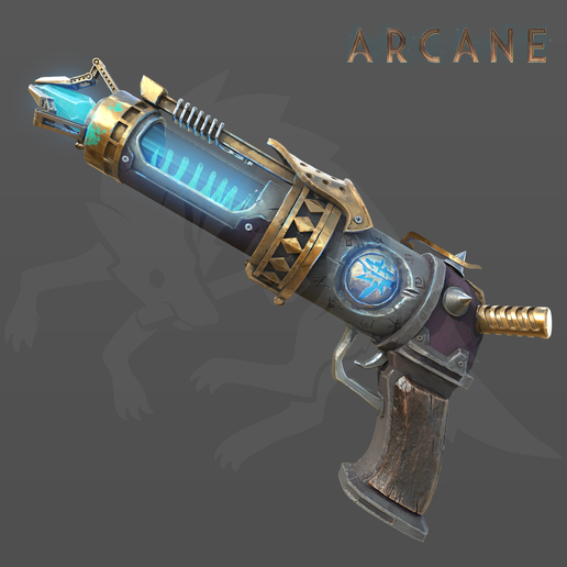 🔫 Jinx Zapper Gun from Arcane Season 2 (League of Legends) Powder stl ...