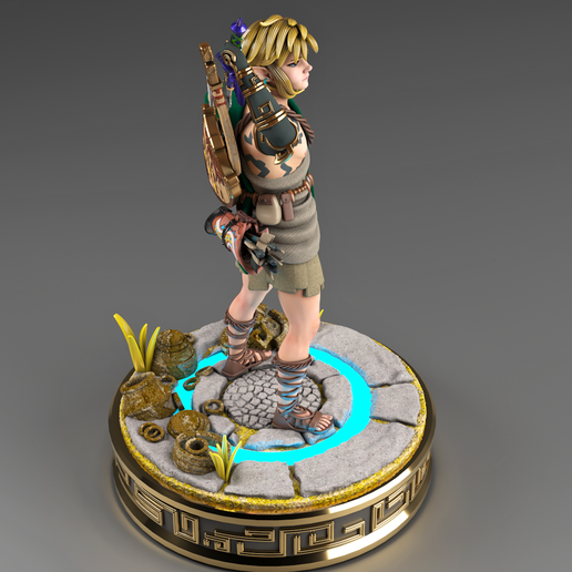🔗 Link HD Statue - Zelda Tears of the Kingdom - TOTK・ STL File for ・Cults