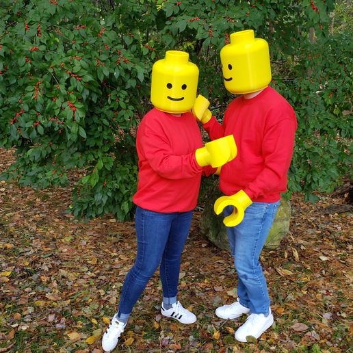 🧱 Le-go Brick Head Costume・ STL File for 3D printing・Cults