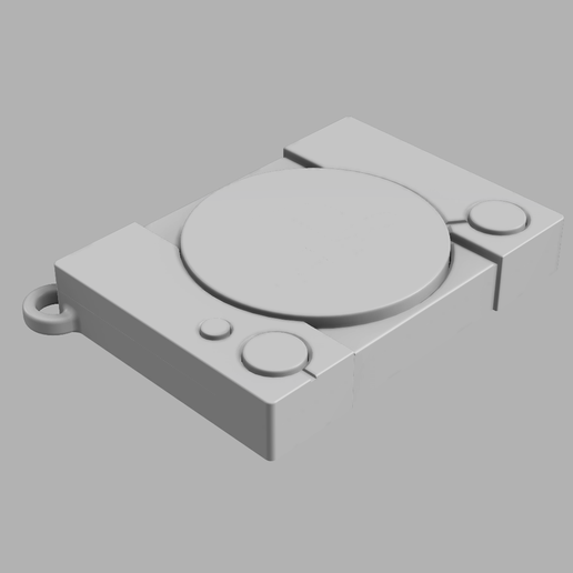 STL file Retro Playstation Console Clicker inc Keyring 🎮 (3MF)・3D print ...