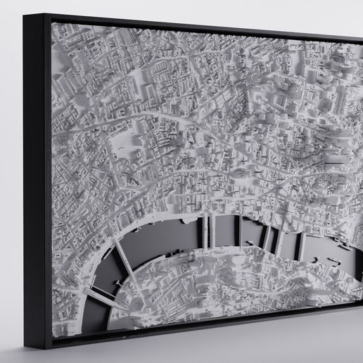 🏙️ 3D Model of City of London, 45x75・ STL File for 3D printing・Cults