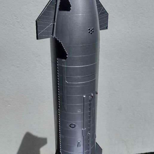 🚀 SpaceX Ship24 (high detail) 1:100 Rocket・Free 3D File for ・Cults