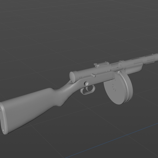 🗺️ Soviet PPD-48 submachine gun-2 3D model material・ OBJ File for 3D ...