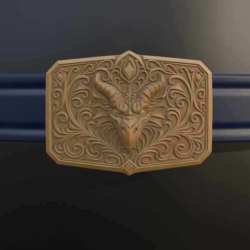 🐉 Dragon Belt Buckle・ STL File for 3D printing・Cults